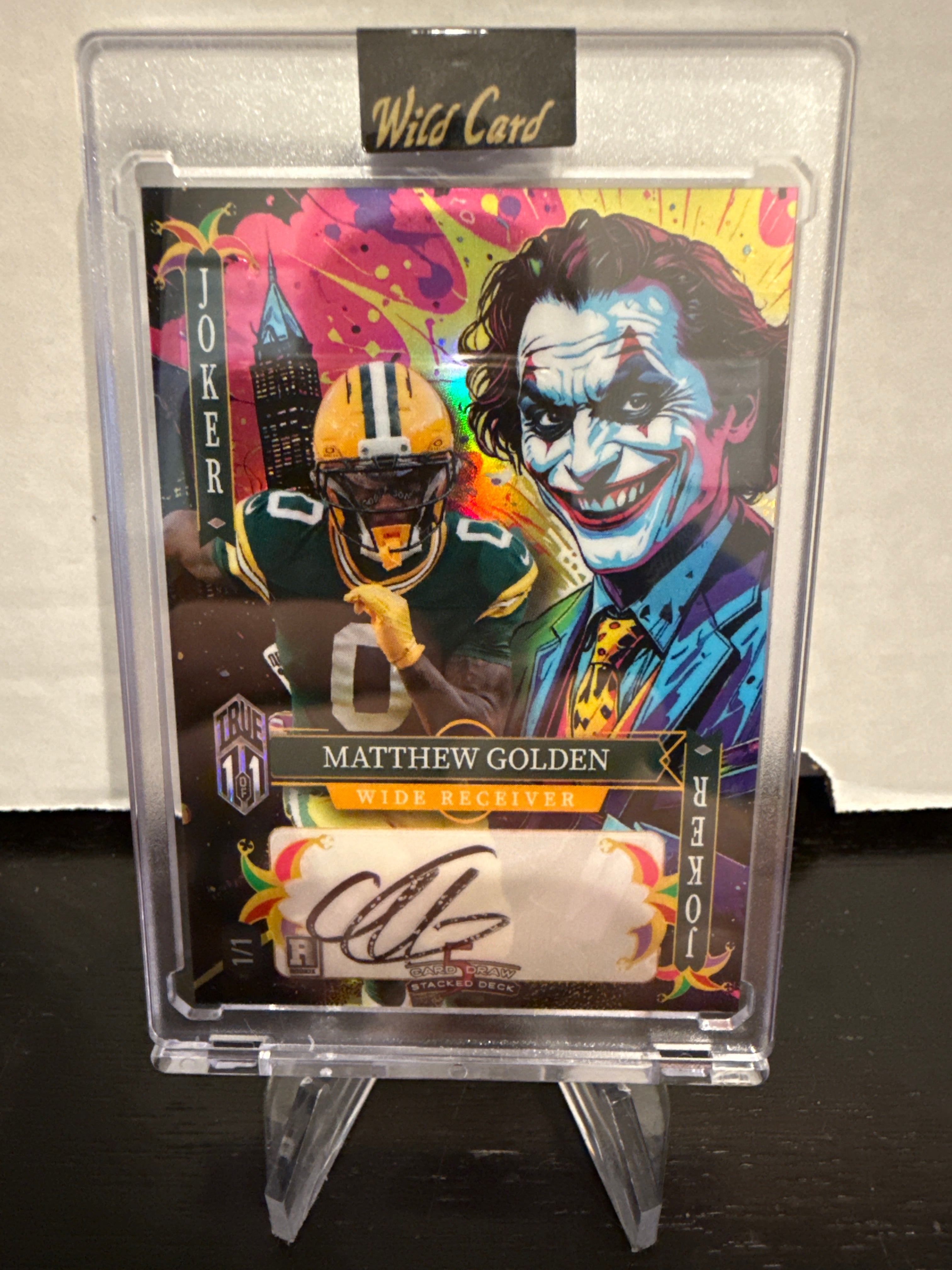 Matthew Golden 2025 Wild Card Chrome Joker 1/1 Rookie Auto – Hobby Card ...