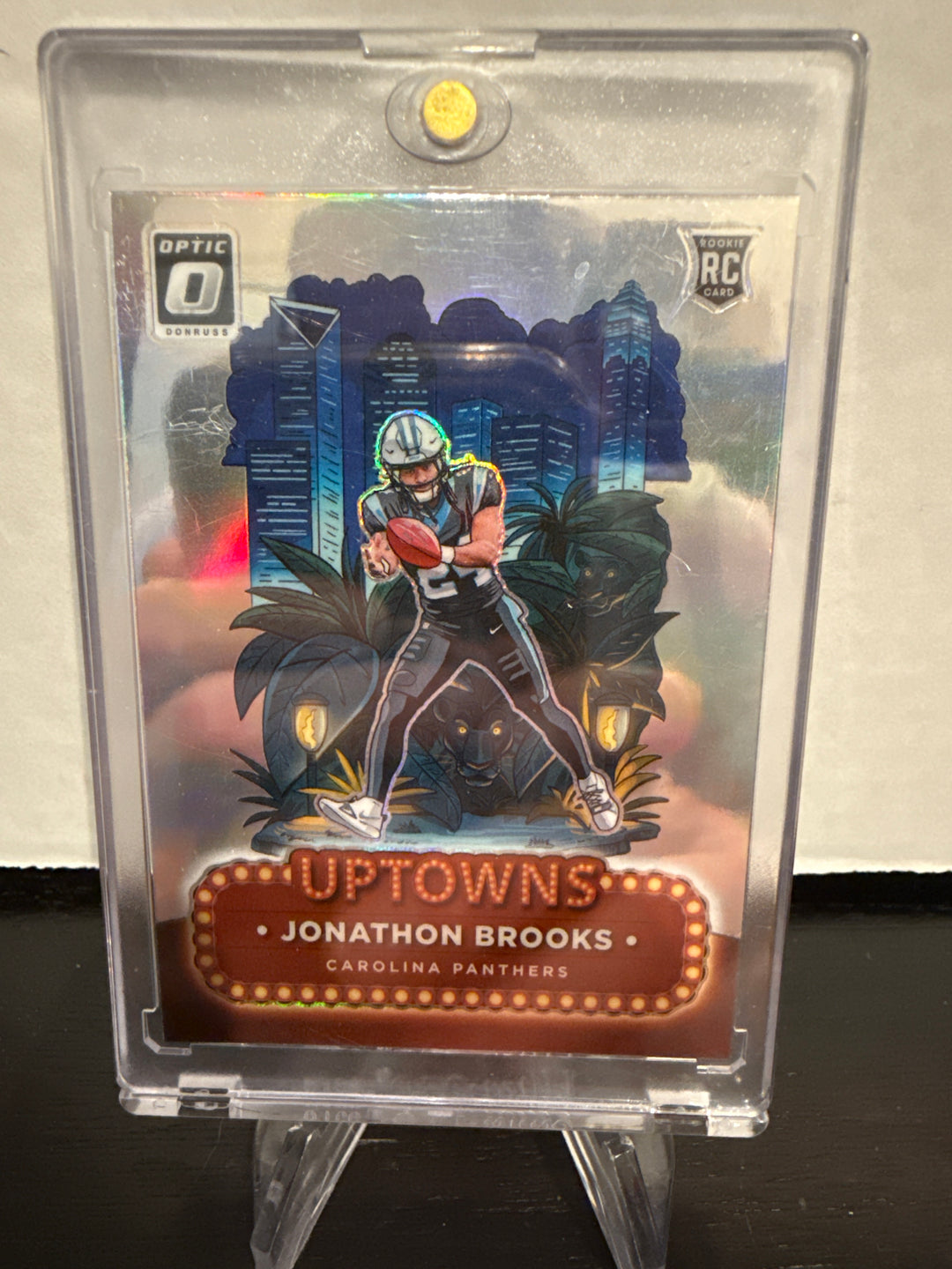 Jonathon Brooks 2024 Panini Donruss Optic SSP Uptowns Case Hit Rookie ...