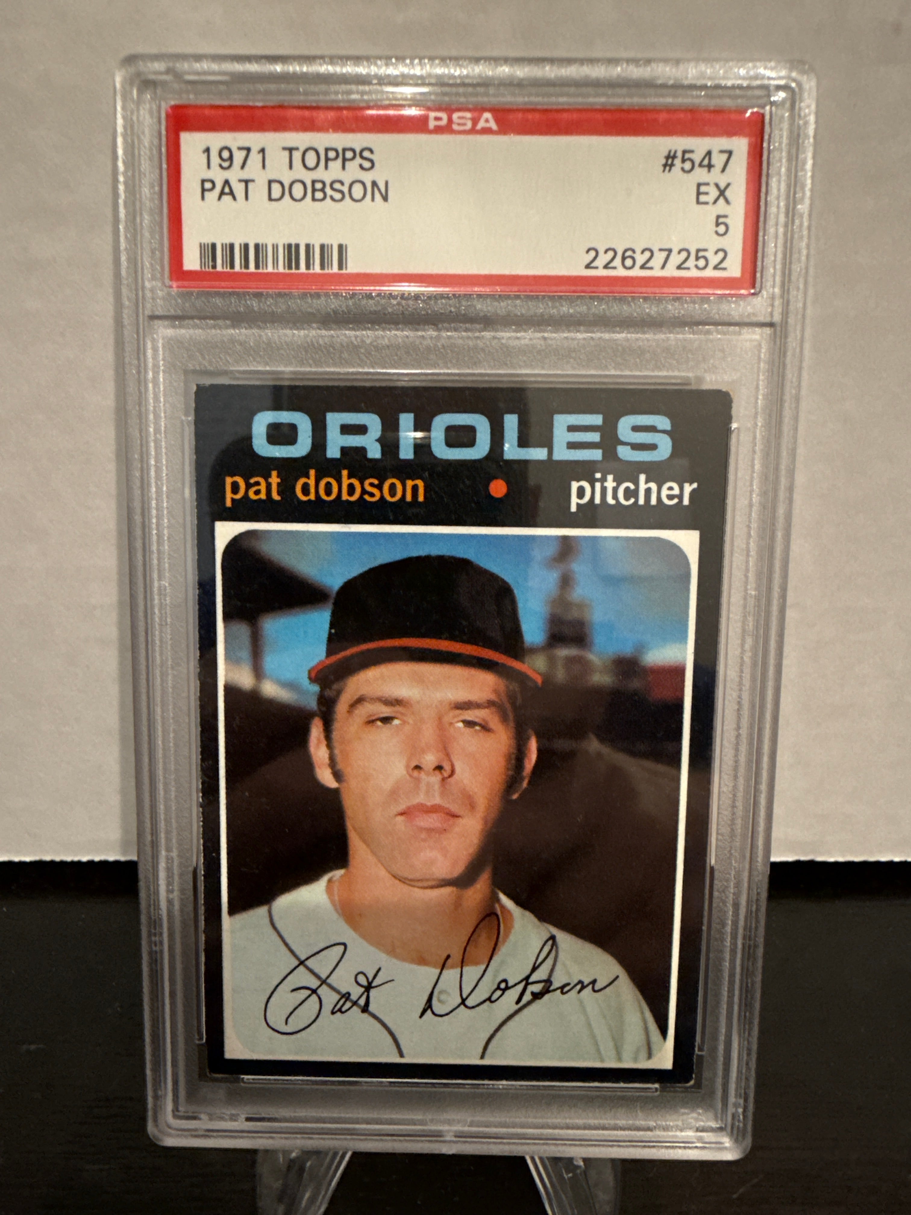 Pat Dobson 1971 Topps, PSA 5 – Hobby Card Shop