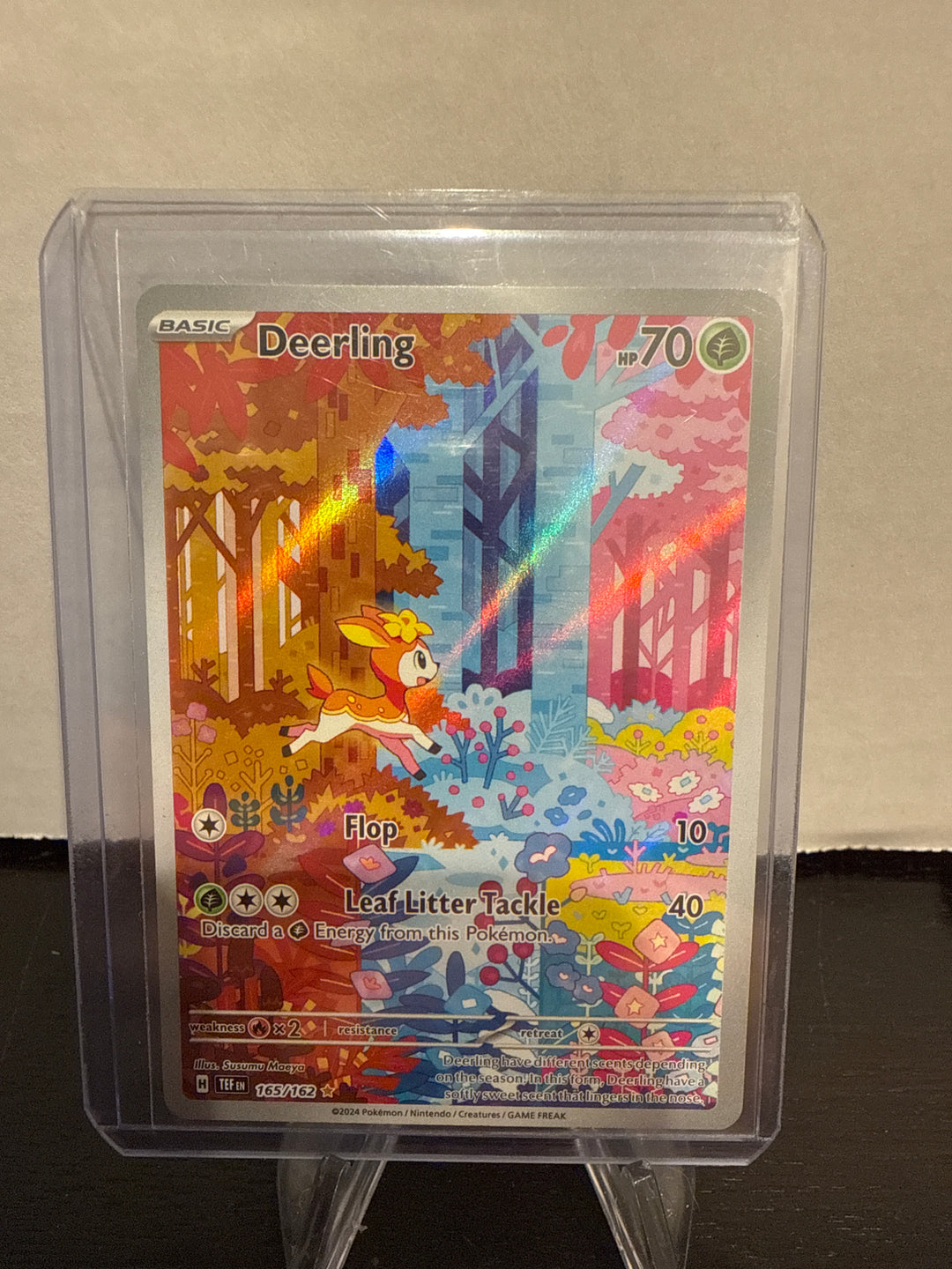 Pokemon TCG 2024 Deerling Temporal Forces Illustration Rare, 165/162 ...