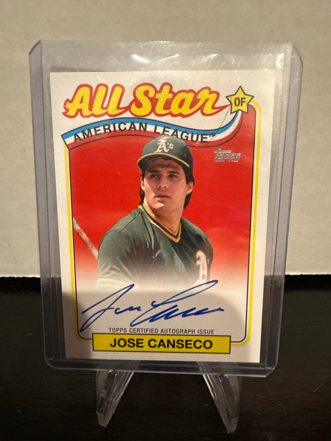 Jose Canseco 2024 Topps 1989 All Star Auto – Hobby Card Shop