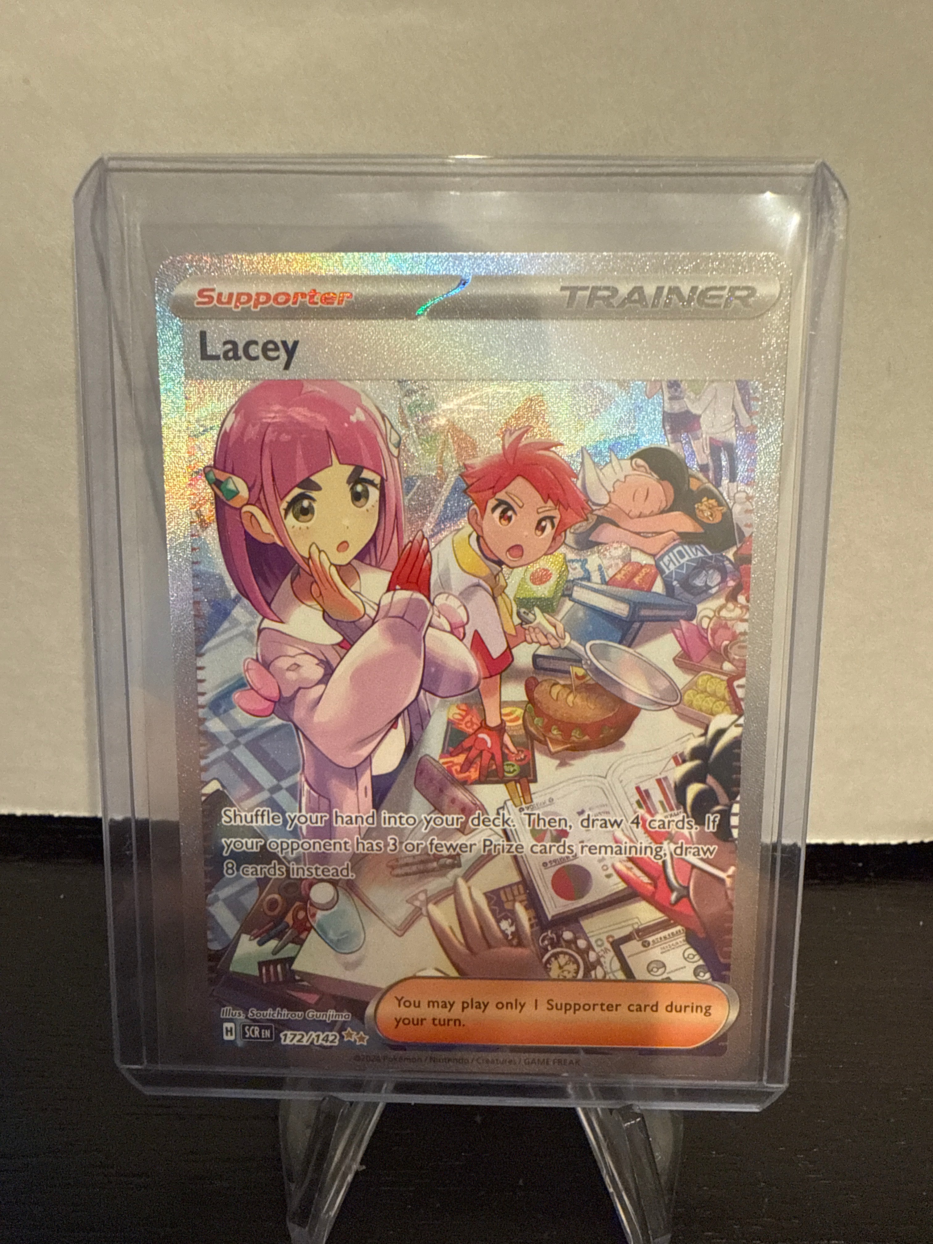 Pokémon TCG 2024 Lacey Stellar Crown Special Illustration Rare Trainer ...