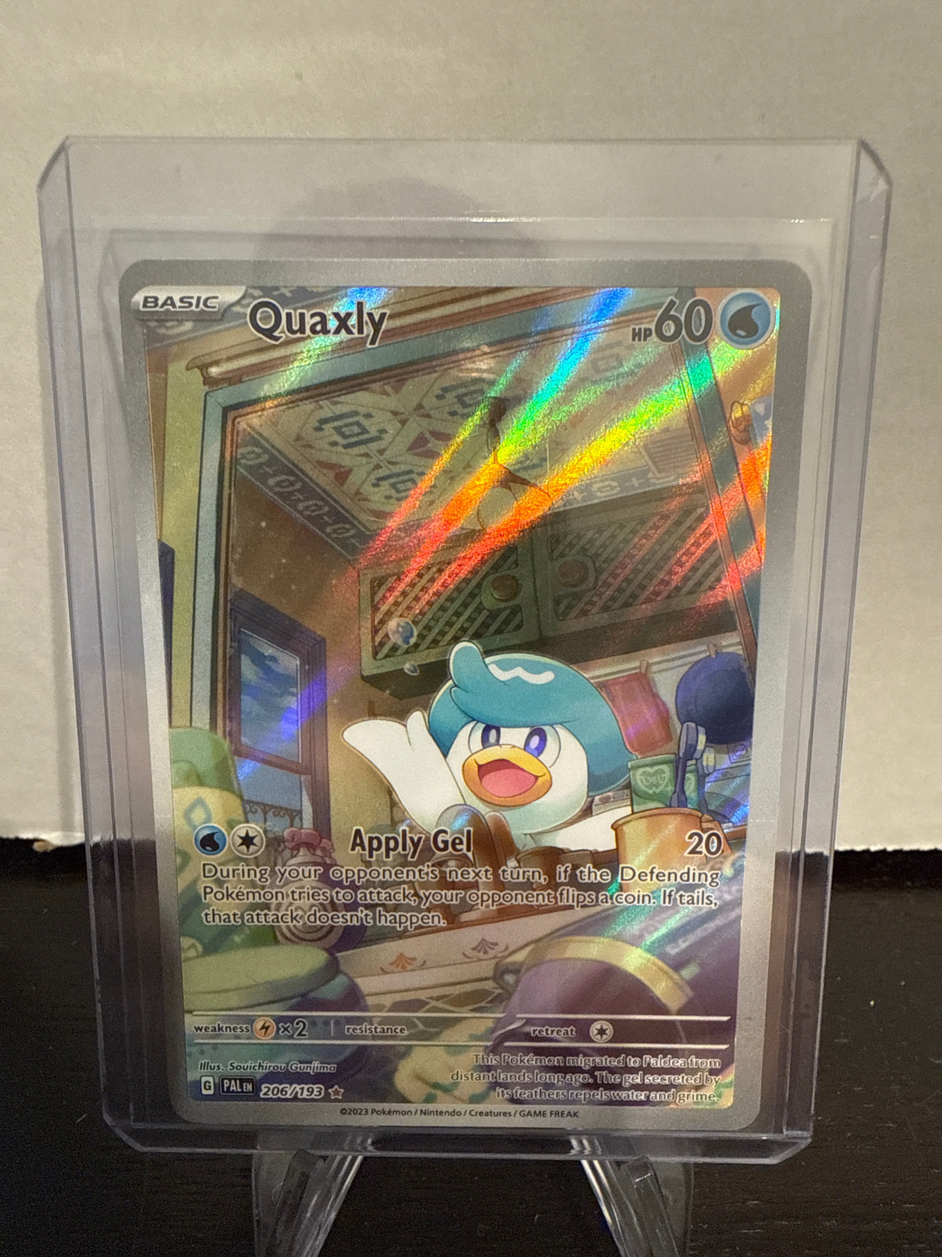 Pokemon TCG 2023 Quaxly Paldea Evolved Illustration Rare, 206/193 ...