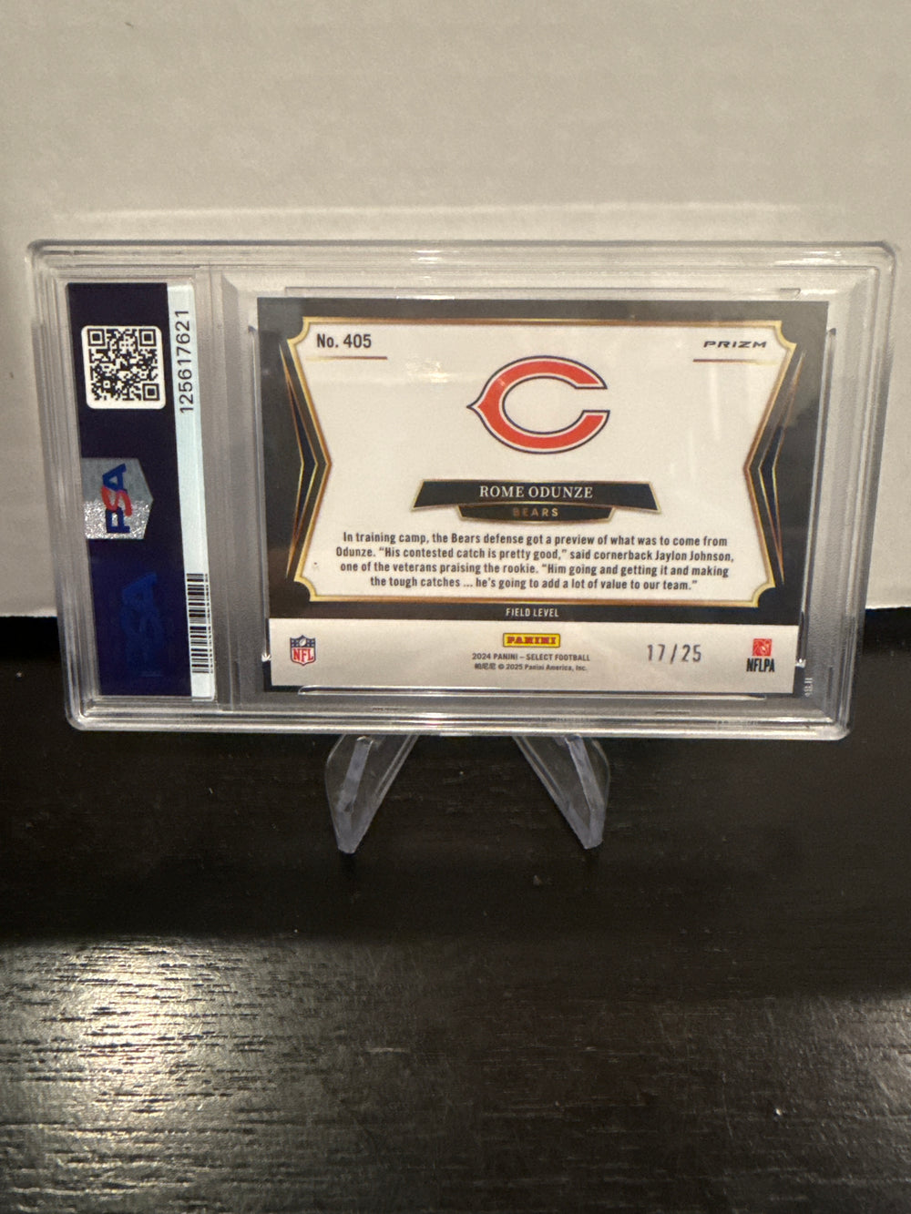 Rome Odunze 2024 Panini Select Tie Die Field Level Rookie, 17/25, PSA ...