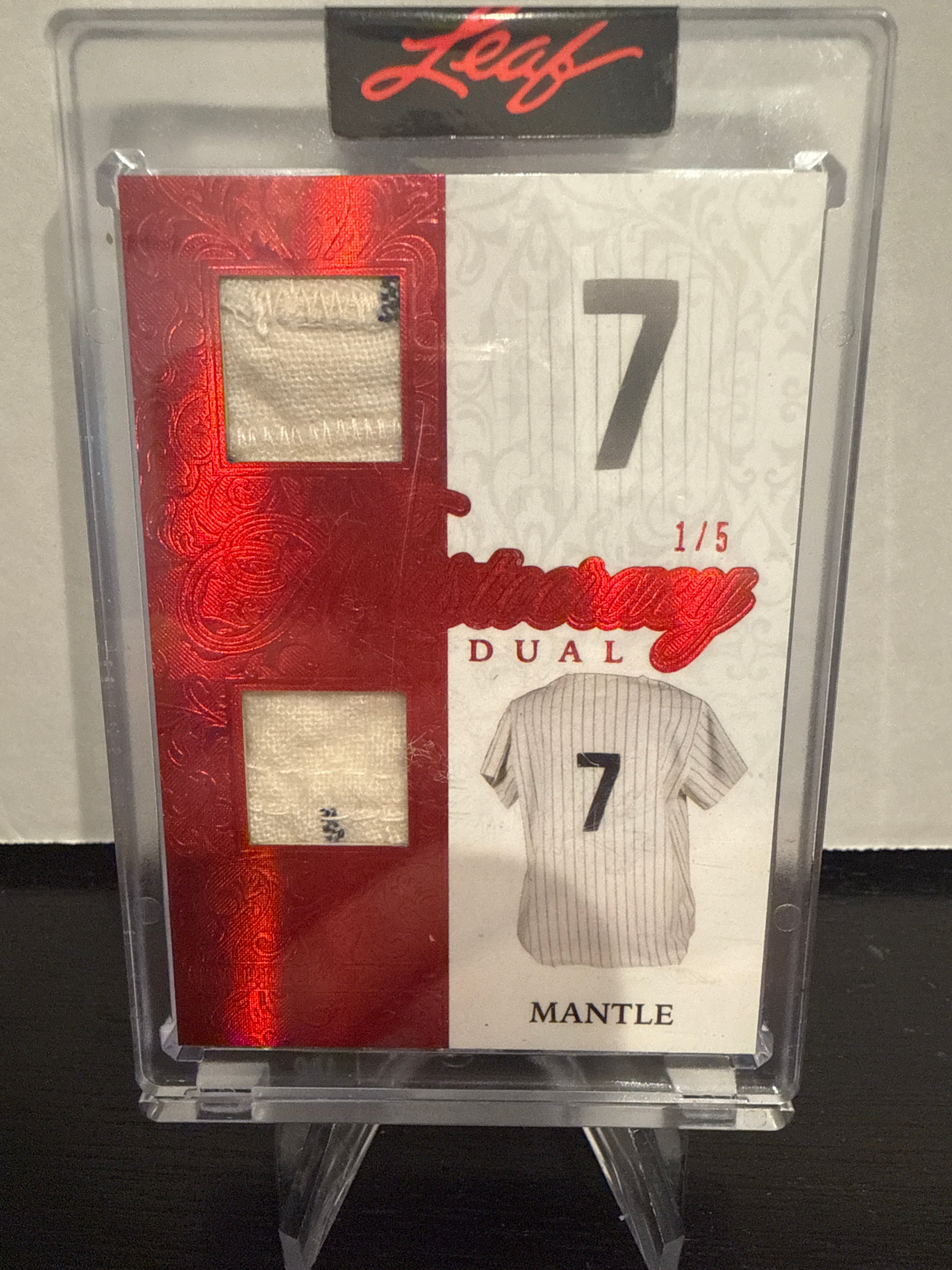 Mickey Mantle 2023 Leaf Superlative Aristocracy Dual Relic, 1/5 – Hobby ...