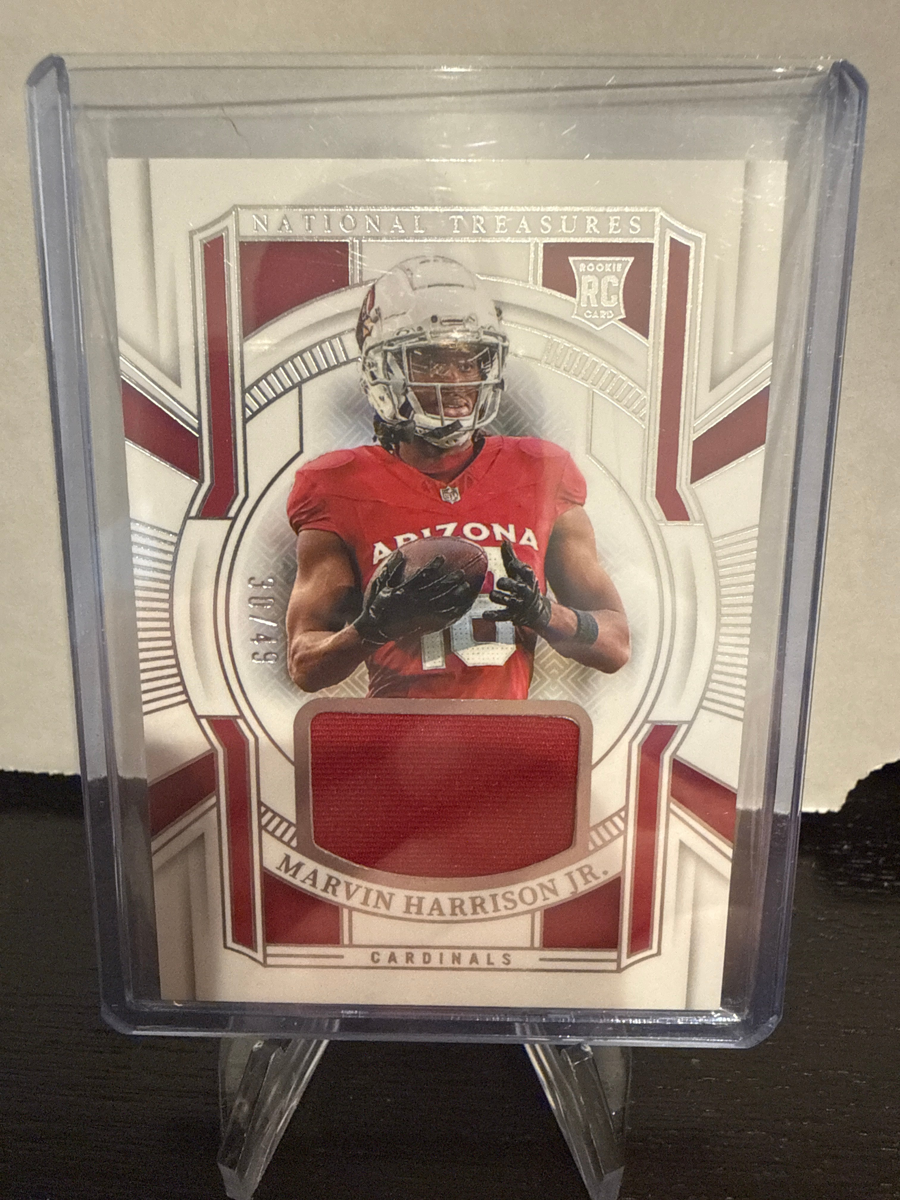 Marvin Harrison Jr. 2024 Panini National Treasures Rookie Relic, 30/49 ...