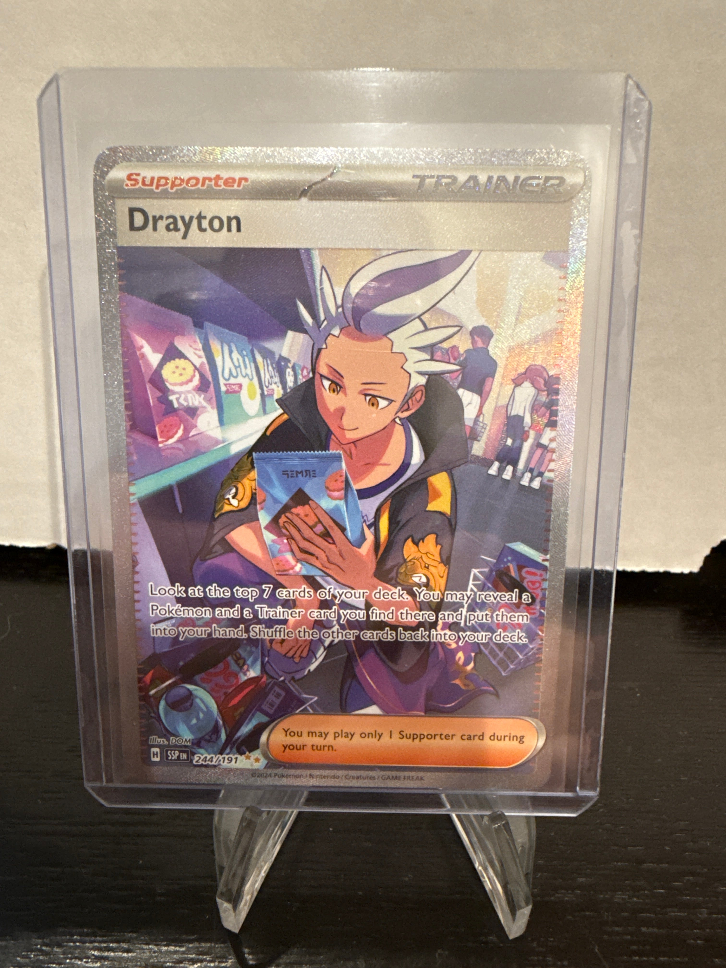 Pokemon TCG 2024 Drayton Surging Sparks Special Illustration Rare, 244 ...