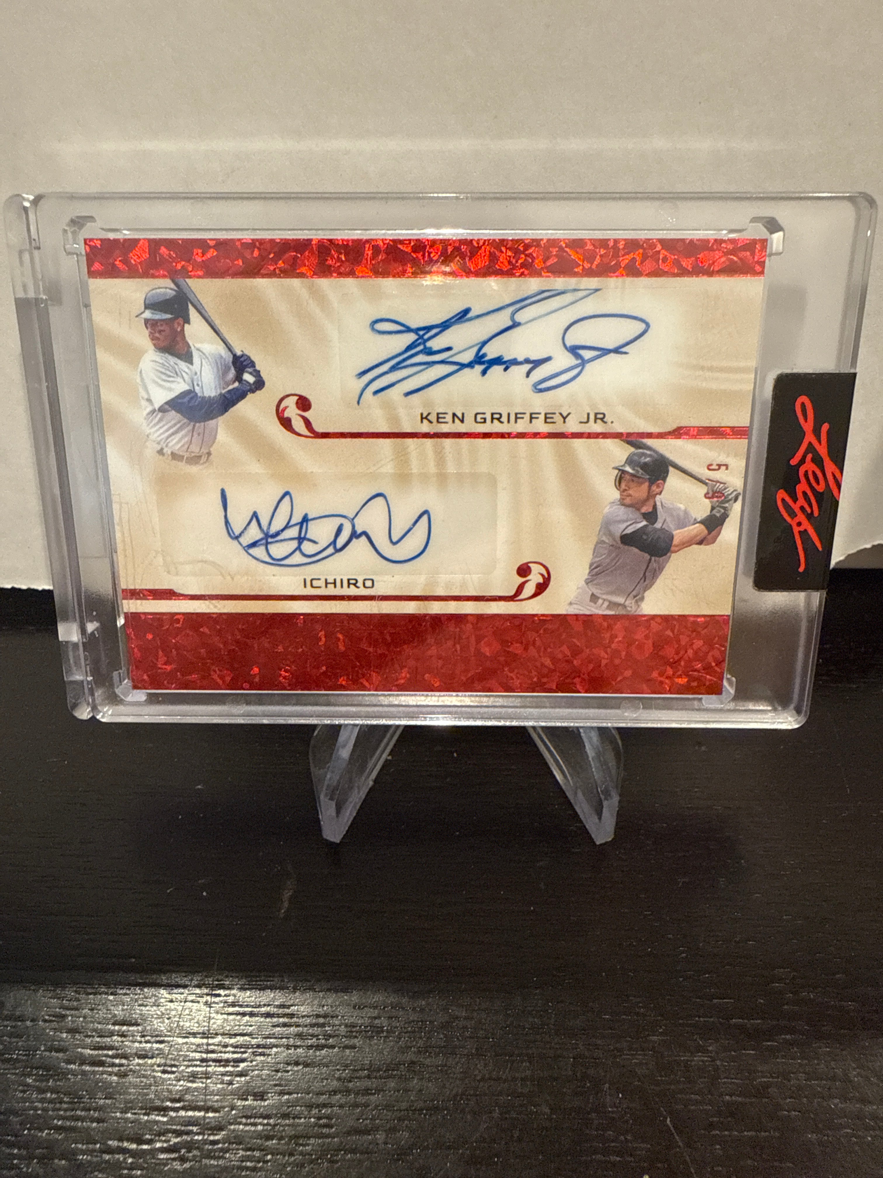 Ken Griffey Jr/Ichiro Leaf Superlatives Dual Auto, 5/9 – Hobby Card Shop